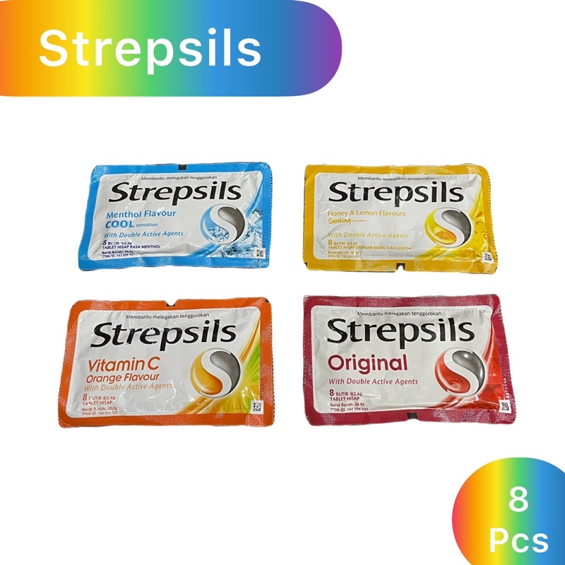 Jual Strepsils Permen Pelega Tenggorokan Rasa Menthol Cool, Honey&Lemon ...