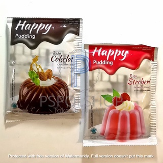 Jual Happy Pudding Powder Chocolate | Strawberry 60 gr Puding Bubuk Per ...