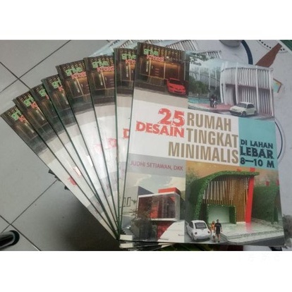 Jual Buku 25 DESAIN RUMAH TINGKAT MINIMALIS DI LAHAN LEBAR 8 - 10 METER - BANGUN RUMAH | Shopee ...