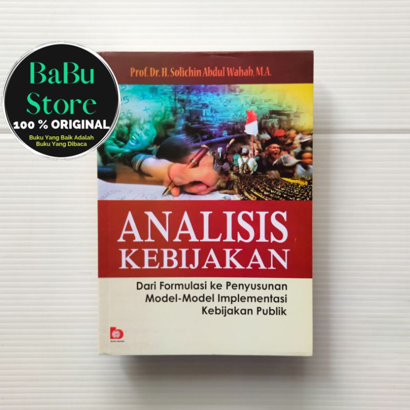 Jual Buku ANALISIS KEBIJAKAN - Solichin Abdul Wahab - Bumi Aksara BA ...