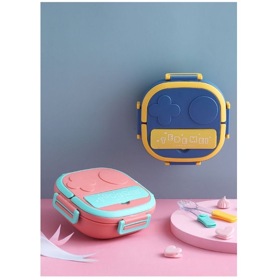 Jual LUNCH BOX STAINLESS TEDEMEI / TEMPAT MAKAN BENTO / TEMPAT MAKAN 2 ...