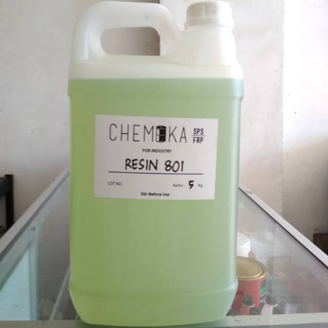 Resin 801 / Resin Bening Kehijauan 5kg | Shopee Indonesia