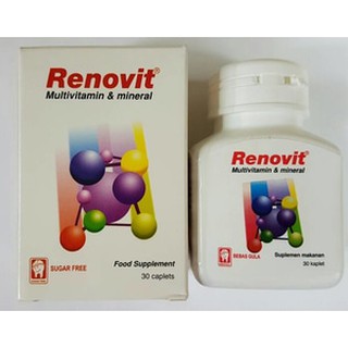 Jual Renovit/Renovit Gold multivitamin isi 30 tablet Indonesia|Shopee ...