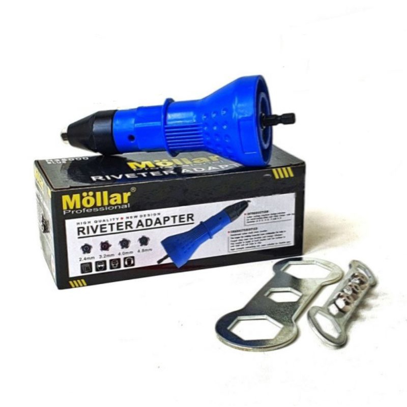 Jual Adaptor Bor Rivet Adapter Drill Riveter Adaptor Tang Rivet Mesin ...