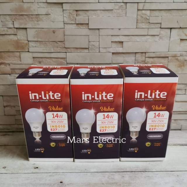 Jual Lampu LED InLite Value 14 Watt Putih/ Cool Daylight | Shopee Indonesia
