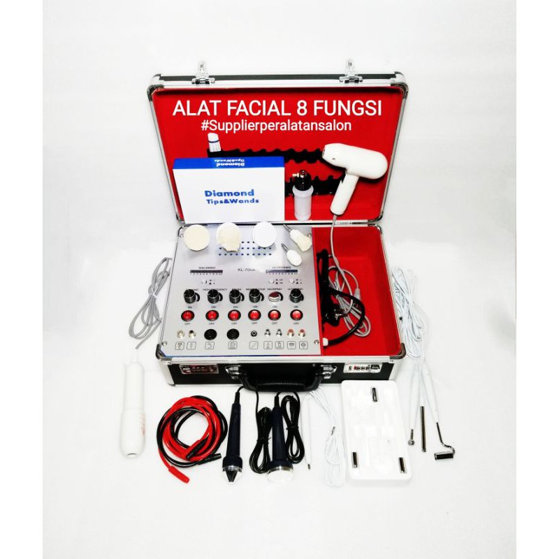 Jual 8in1 Alat facial 8 fungsi hf micro dermabrasi ultrasound cauter ...