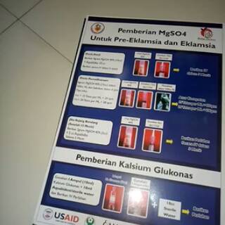 Jual Poster Pemberian MgSO4 Untuk Pre Eklamasia Dan Eklamasia Dan Banyak Poster Kebidanan ...