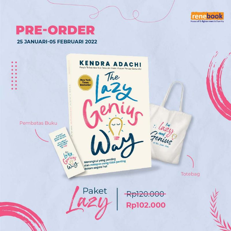 Jual Buku The Lazy Genius Way - Kendra Adachi | Shopee Indonesia