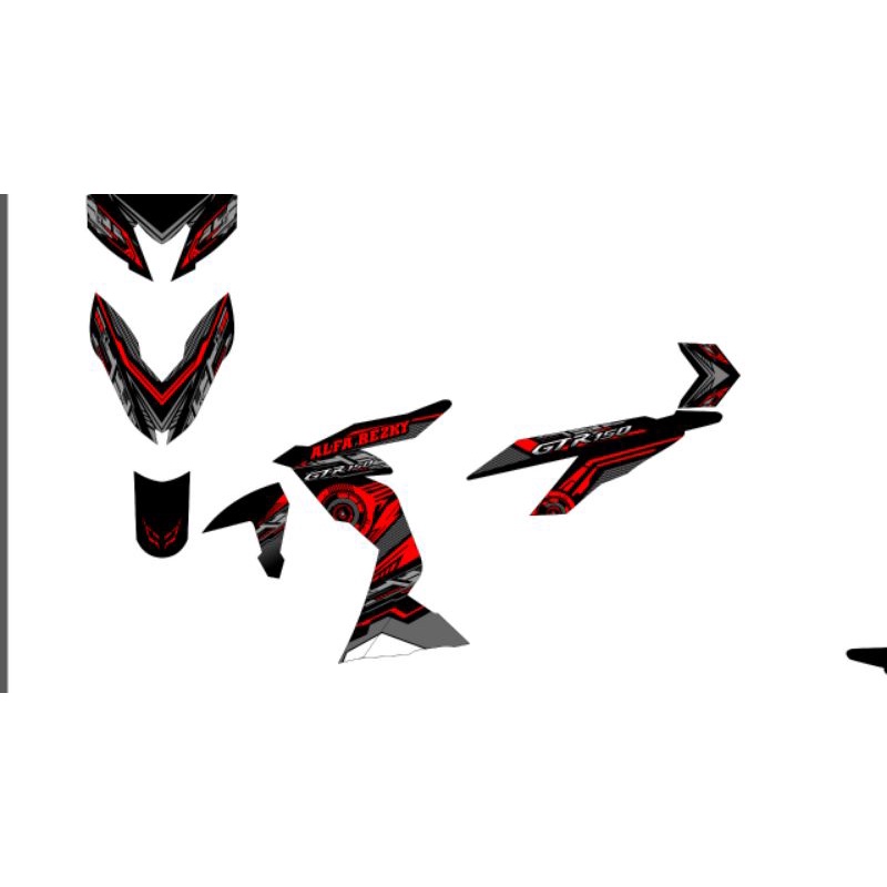 Jual DECAL MOTOR HONDA GTR bebas desain suka suka | Shopee Indonesia