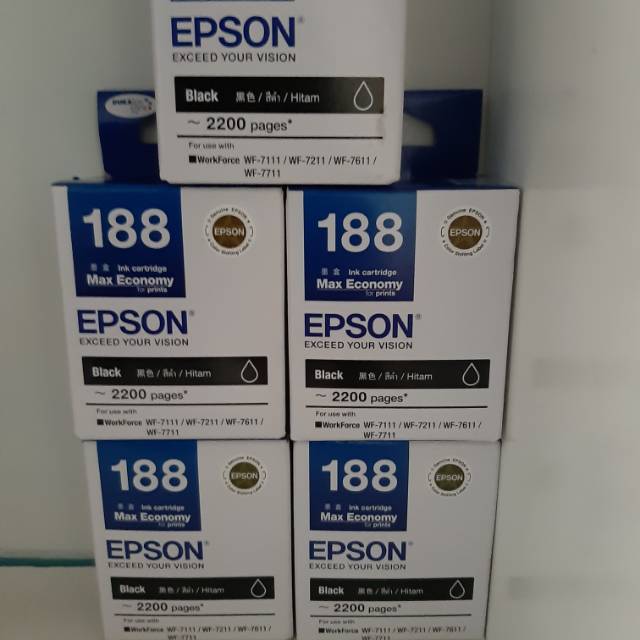 Jual Tinta printer Epson 188 black original Indonesia|Shopee Indonesia