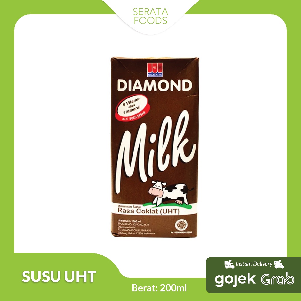Jual Susu Diamond Milk UHT 200 ml x 24pcs | Shopee Indonesia