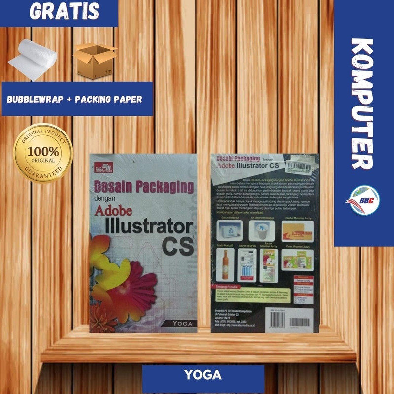 Jual BUKU DESAIN PACKING DENGAN ADOBE ILLUSTRATOR CS | Shopee Indonesia