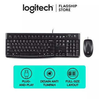 Jual Mouse Laptop Keyboard Komputer Logitech MK120 USB Logitec Computer ...