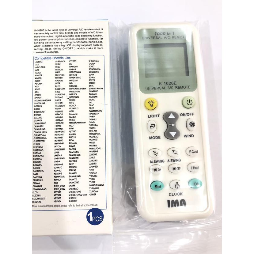 Jual Remote AC Universal Multi 1000 in 1"IMA" | Shopee Indonesia