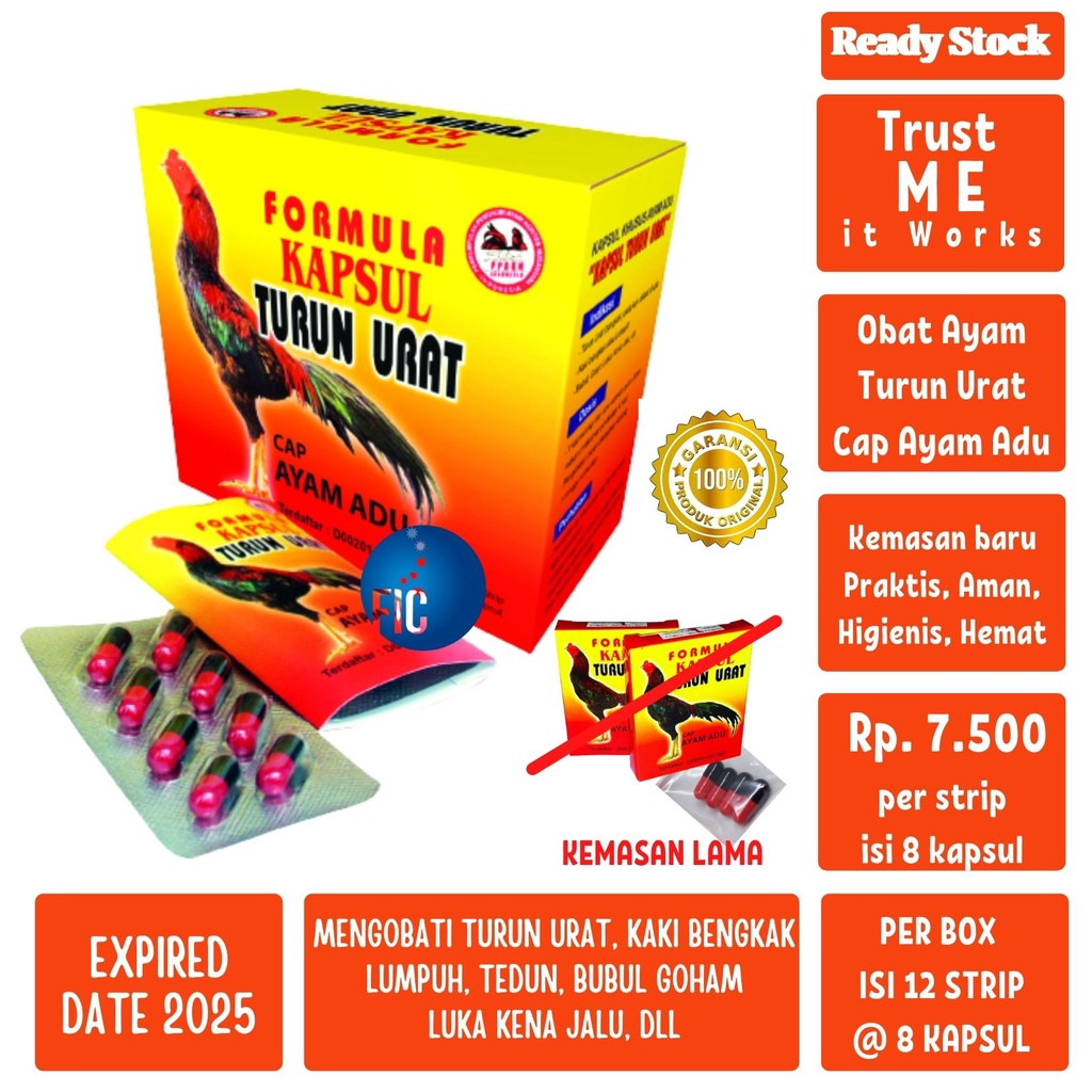 Jual OBAT TURUN URAT- KAPSUL FORMULA MANDJUR, OBAT TEDUN, LUMPUH, CAP ...