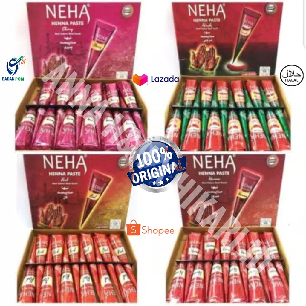 Jual Neha Hena Series Henna Kuku Halal 100% Ori Indonesia|Shopee Indonesia