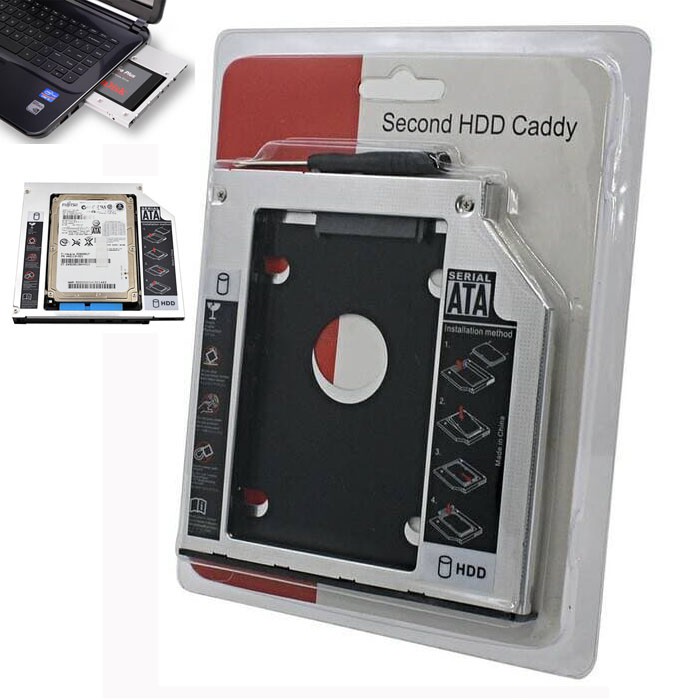 Jual SSD HDD Caddy Converter Sata Slot DVD Laptop 9.5mm / 12.7mm ...