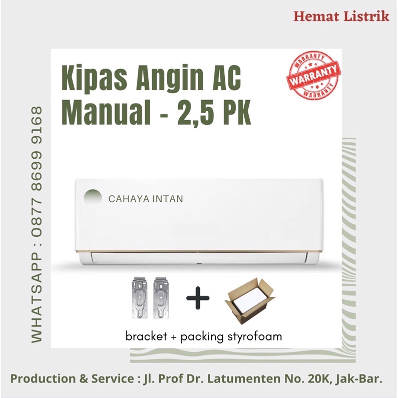 Jual Kipas Angin Model AC 2,5 PK Manual (Polos/Karakter) Indonesia ...