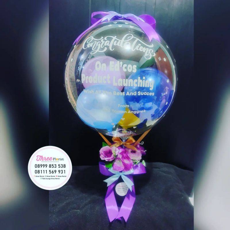 Jual box bunga balon hadiah ucapan / hadiah ucapan selamat untuk ...
