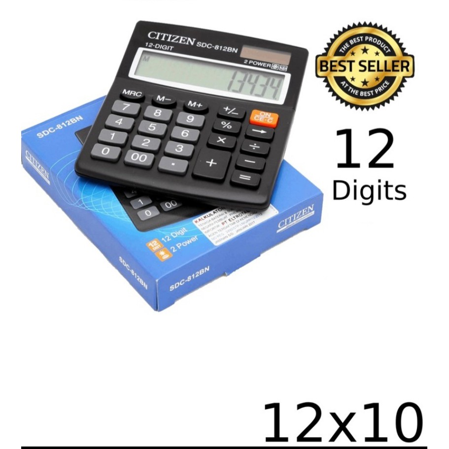 Jual Kalkulator 812 BN 12 Digit - Check Calculator - KALKULATOR DAGANG ...