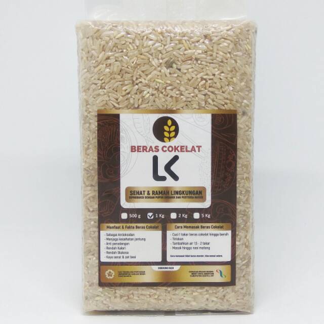 Jual BERAS SEHAT COKLAT VAKUM 1KG - BERAS RAMAH LINGKUNGAN Indonesia ...