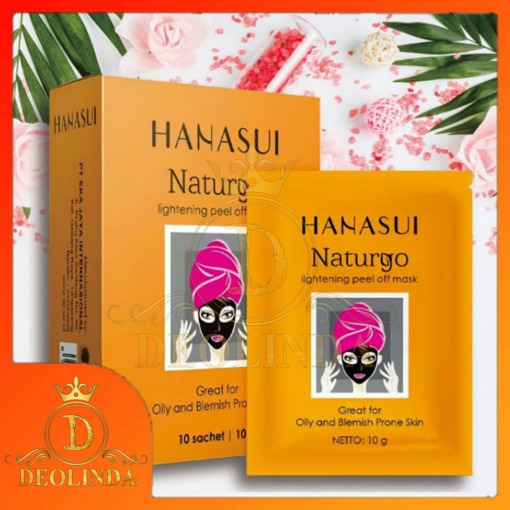 Jual HANASUI NATURGO BLACK MASK / MASKER NATURGO box ORIGINAL TERMURAH ...