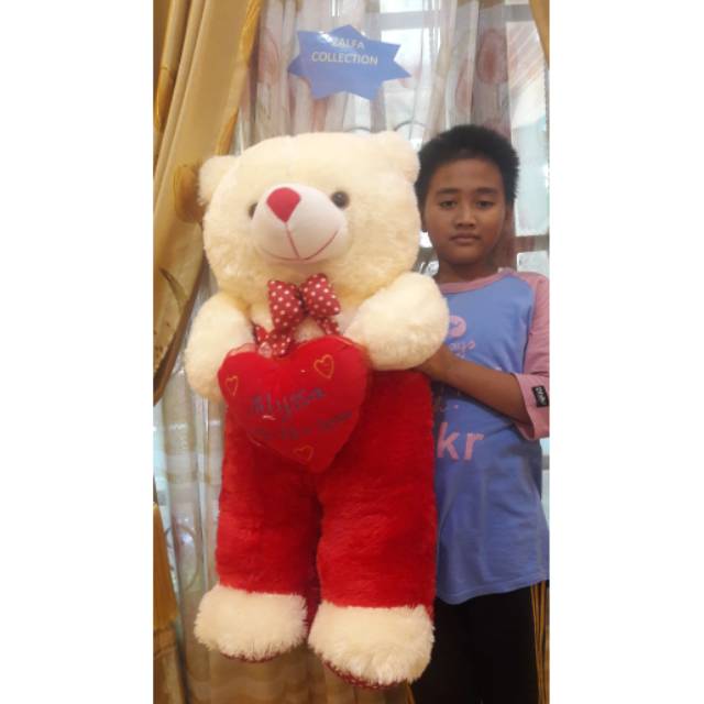 BONEKA BAGUS ( MURAH ) BERUANG ROMPI JUMBO PREMIUM ( GRATISS..UKIR NAMA ...