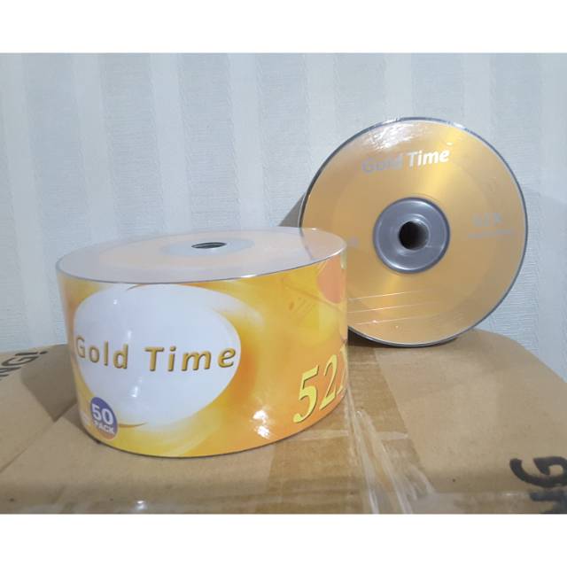 Jual Cd Kosong Cd R Gold Time isi 50 Pcs Indonesia|Shopee Indonesia