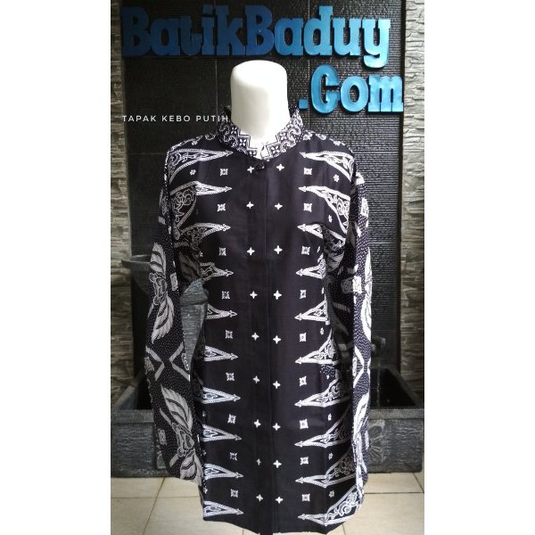 Jual Promo stok terbatas Atasan Batik Wanita Motif Khas Baduy Banten Tapak Kebo Putih | Shopee ...