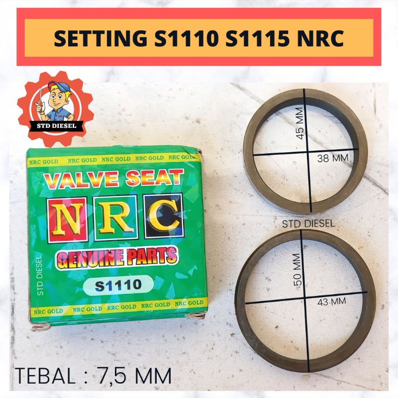 Jual SETTING KLEP S1110 S1115 ZS1110 ZS1115 MERK NRC SETINGAN KELEP SETING RING KLEP DIESEL ...