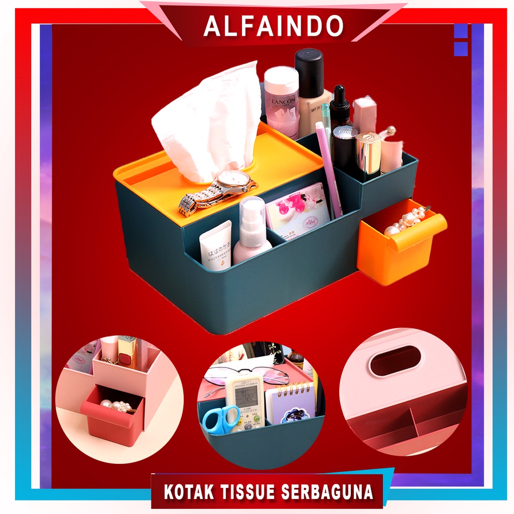 Jual Kotak Tissue Plastik Box Storage Unik Serbaguna Decorative KT004 ...