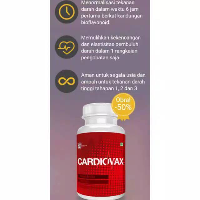 Jual CARDIOVAX OBAT HERBAL ASLI MENGOBATI HIPERTENSI, STROKE, JANTUNG ...