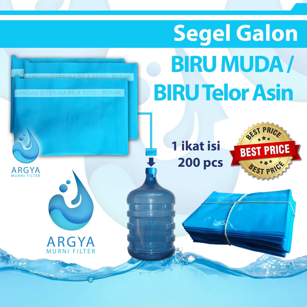 Jual Segel Galon / Segel Plastik Galon Biru Muda (Biru Telor Asin ...