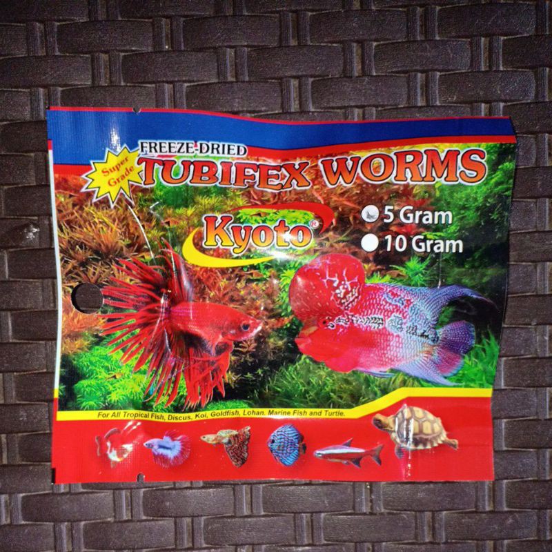 Jual Cacing Kering Sutra Tubifex Worms 5gr Pakan Ikan Indonesia|Shopee ...
