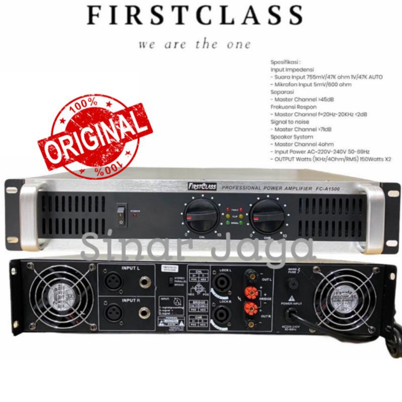 Contoh power amplifier 2000 watt