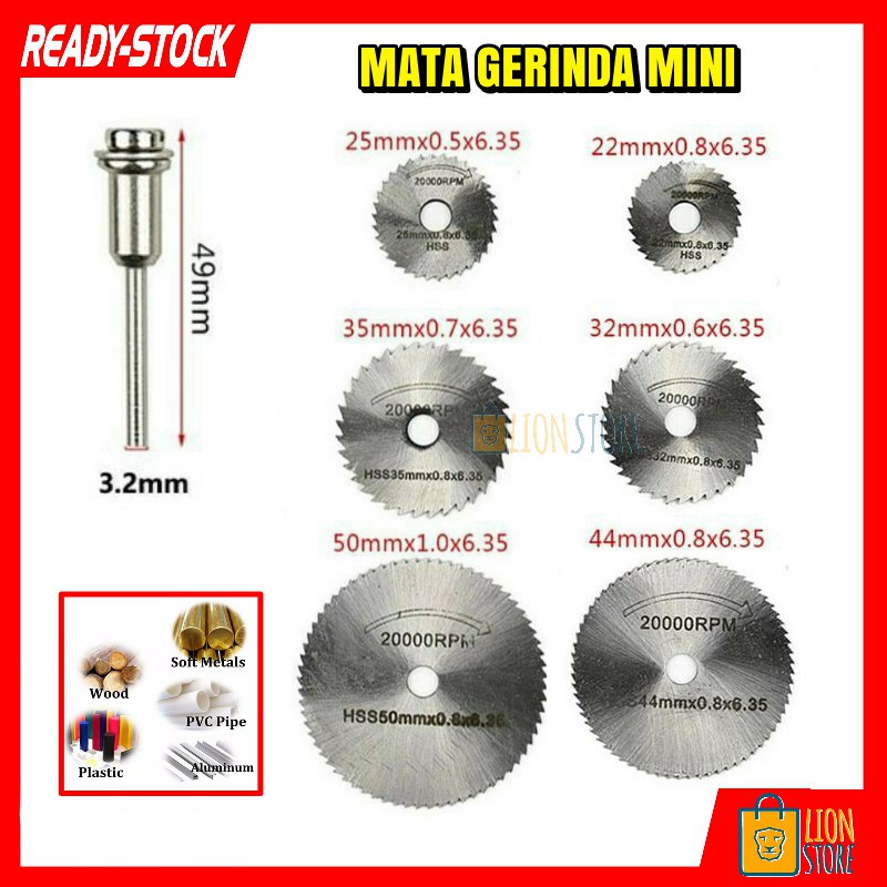 Jual 7PCS MATA GERINDA POTONG MINI CUTTING WHEEL BOR TUNER TUNNER CUNER ...