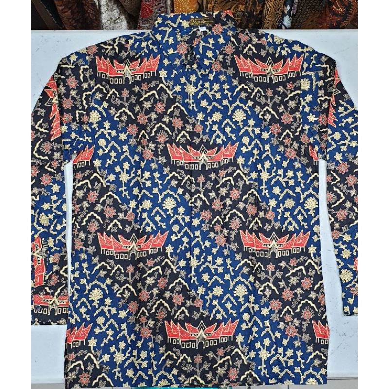Jual KEMEJA BATIK PRIA SUMATERA/MOTIF PADANG/RUMAH GADANG | Shopee ...