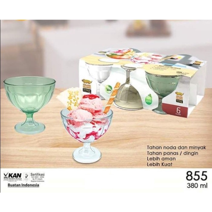 Jual GELAS ES TELER GOLDEN DRAGON 855 540ML 1 BOX ISI 6 PCS | Shopee ...