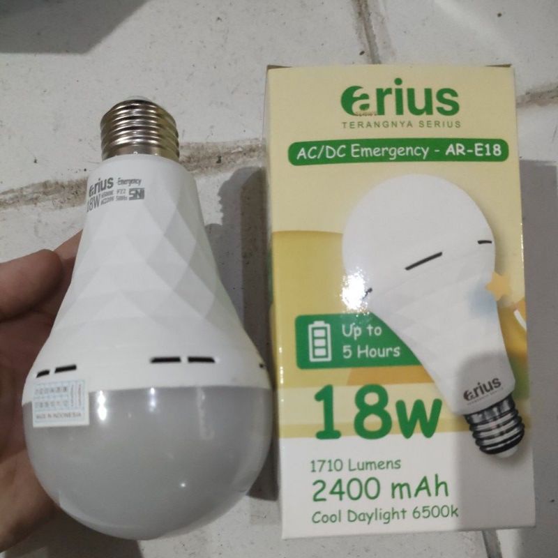 Jual Lampu emergency magic 18 watt arius AC DC emergency lampu senter emergensi gantung lamu ...