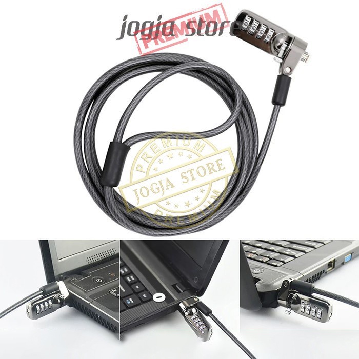 Jual Kunci Pengaman Laptop Kode Angka Gembok Laptop with Code Number 1M ...
