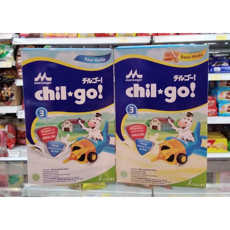 Jual CHILGO 3+ MADU/VANILA MORINAGA kemasan 700gr | Shopee Indonesia