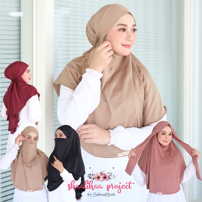 Jual Jilbab Hijab Kerudung Bergo Instant French Khimar Cadar Tali Jersey | Shopee Indonesia