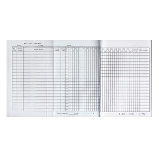 Jual Daftar Absen | Buku Absensi Siswa/Murid | 7 Hal 20/40 Kolom ...