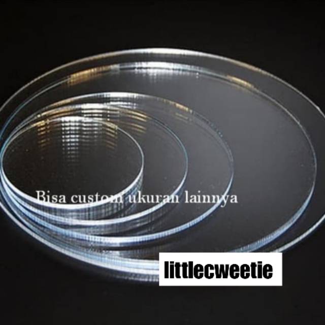 Jual ACRYLIC CUSTOM UKURAN BULAT BENING AKRILIK 2mm 3mm (BACA DESC ...