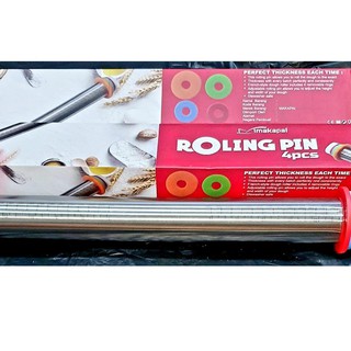 Jual Gilingan Kue 4 ukuran ada penggaris ukuran/centi nya di gagang 1 ...