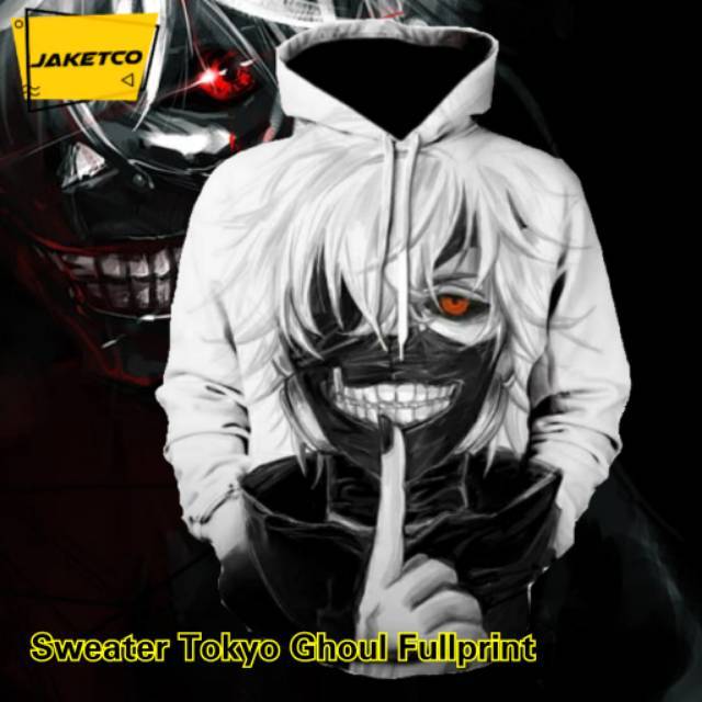 Jual Promo! Kaneki tokyo ghoul TG fullprint sweater hoodie Murah ...