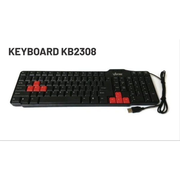 Jual KEYBOARD VOTRE KB2308 BASIC USB KEYBOARD Komputer / Laptop ...