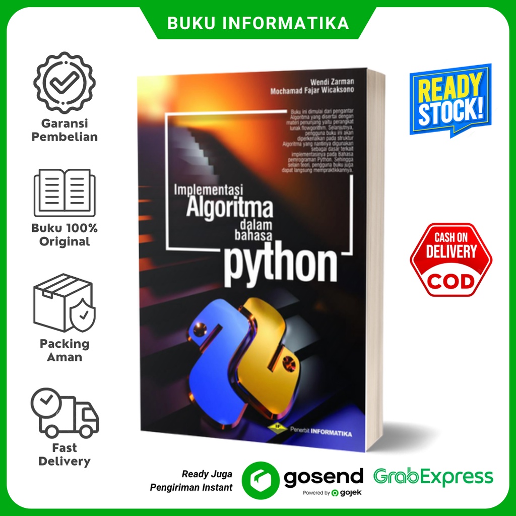 Jual Buku Pemrograman Python - Buku Implementasi Algoritma Dalam Bahasa ... Jual Buku Pemrograman Python - Buku Implementasi Algoritma Dalam Bahasa ...