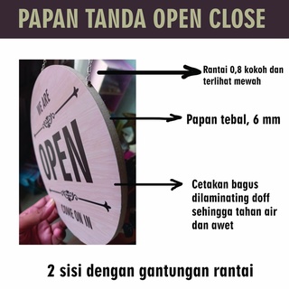 Jual papan tanda open close - wall signage open closed open close sign ...