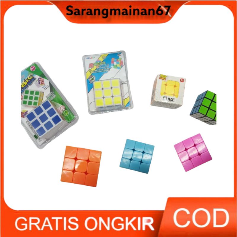 Jual MAINAN RUBIK MAINAN ANAK RUBIK 3X3 MAGIC CUBE 3X3 | Shopee Indonesia